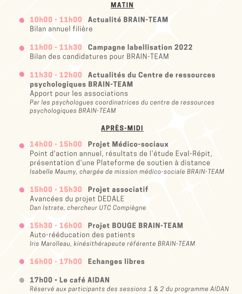 8ème Journée des Associations de Patients BRAIN-TEAM | BRAIN-TEAM